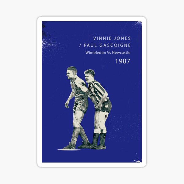 "Vinnie Jones - Gazza" Sticker by BadBoysFC | Redbubble