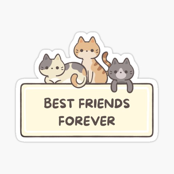 "Best Friends Forever" Sticker for Sale by DesignsFromPax | Redbubble