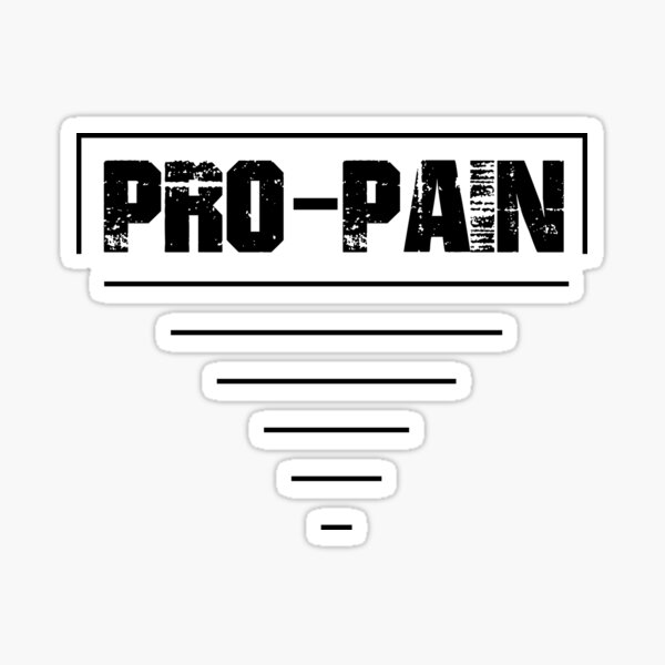 "pro pain" Sticker for Sale by Creativity-Star | Redbubble