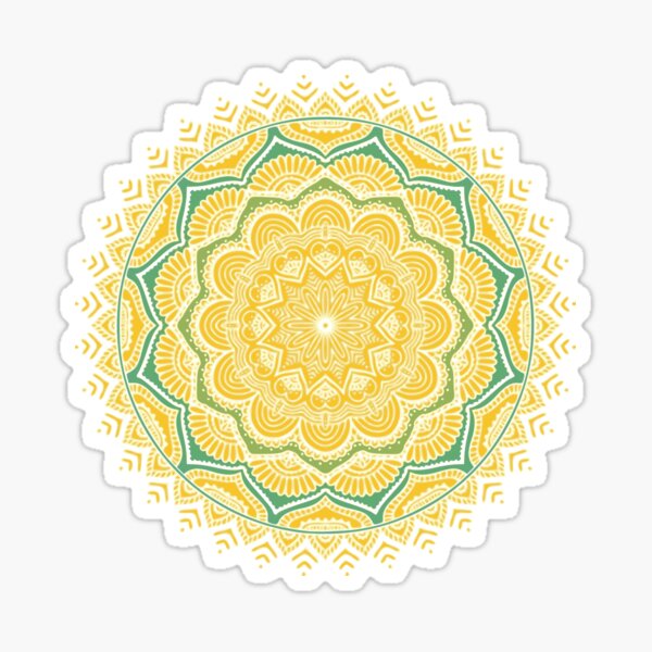 "Mandala Art Design" Sticker for Sale by OnikaPrintables | Redbubble