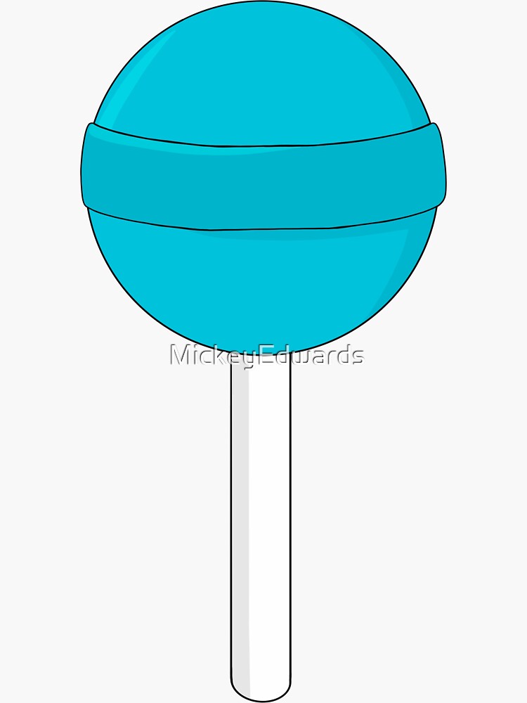 "bright blue lollipops" Sticker for Sale by MickeyEdwards | Redbubble