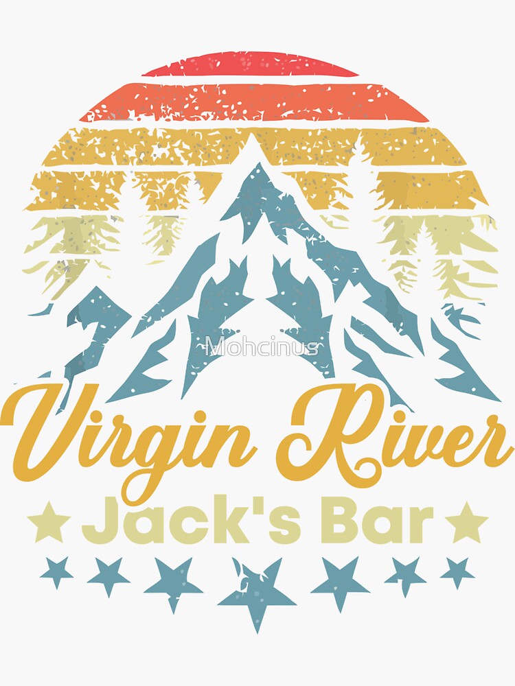 "Vintage Virgin River Jack's Bar" Sticker for Sale by Mohcinus | Redbubble