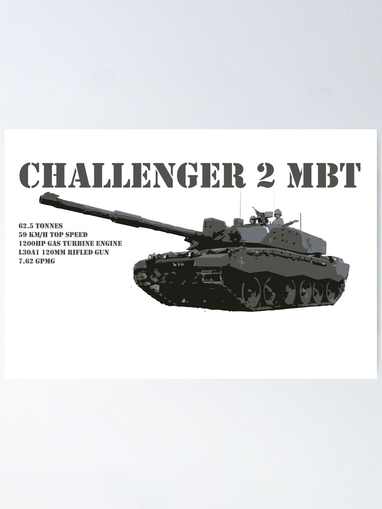 "Challenger 2 Main Battle Tank" Poster for Sale by E-Smellmoistly ...