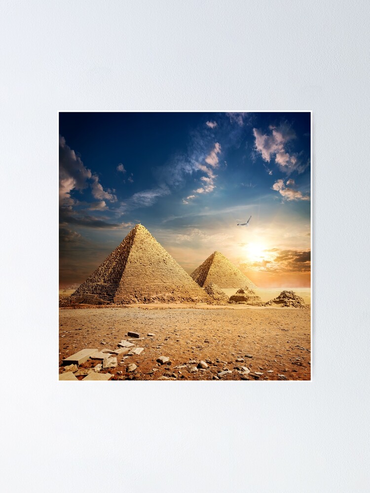 "The Great Pyramid of Giza" Poster for Sale by Ade-Mercury | Redbubble