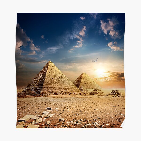 "The Great Pyramid of Giza" Poster for Sale by Ade-Mercury | Redbubble