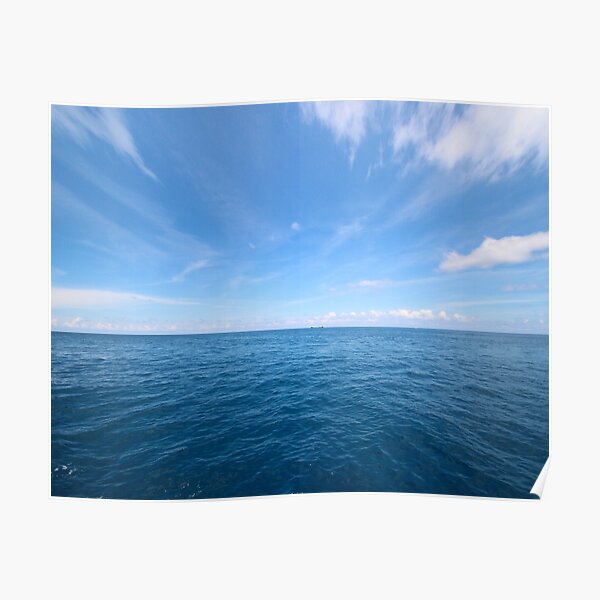 "Blue Ocean Landscape" Poster for Sale by Ade-Mercury | Redbubble