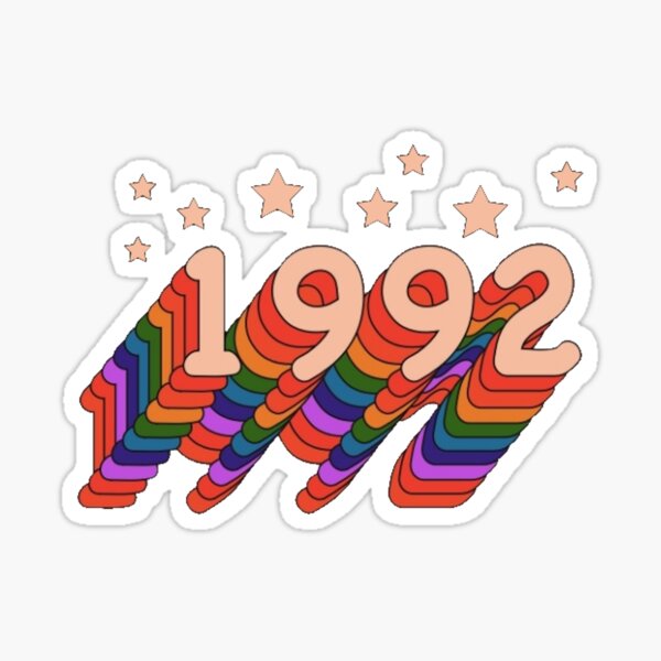 "1992 - Birth Year Pack" Sticker for Sale by syerycherry | Redbubble
