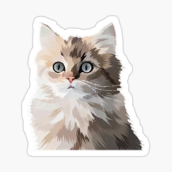 "cat " Sticker for Sale by WorldsBestE | Redbubble