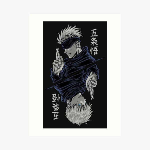 "Gojo saturo-jujutsu kaisen" Art Print for Sale by AnimeKingo | Redbubble