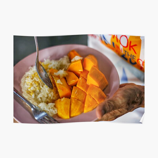 "Mango Sticky Rice" Poster for Sale by chansip | Redbubble