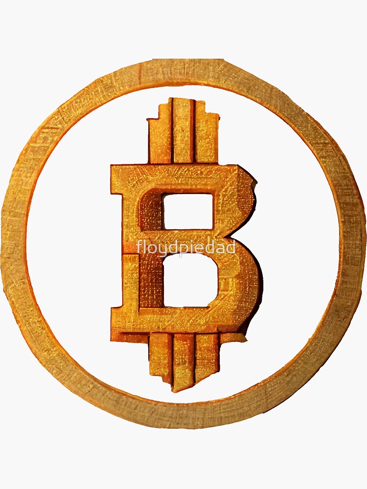 "Bitcoin 3D Logo" Sticker for Sale by floydpiedad | Redbubble