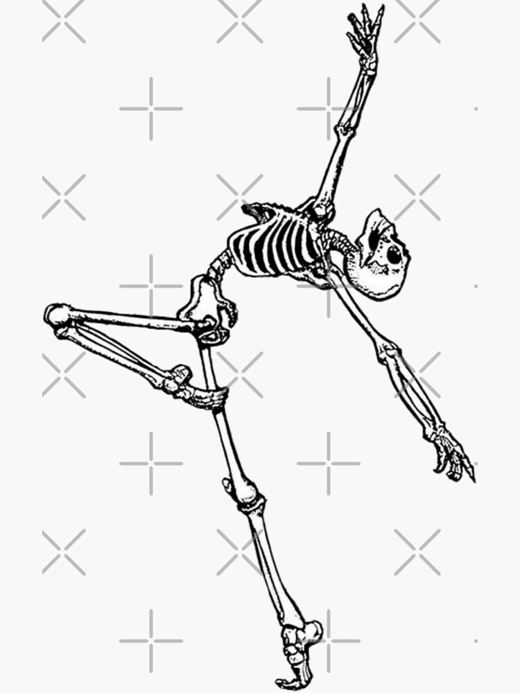 "Dance With Death Sticker" Sticker for Sale by simokor | Redbubble