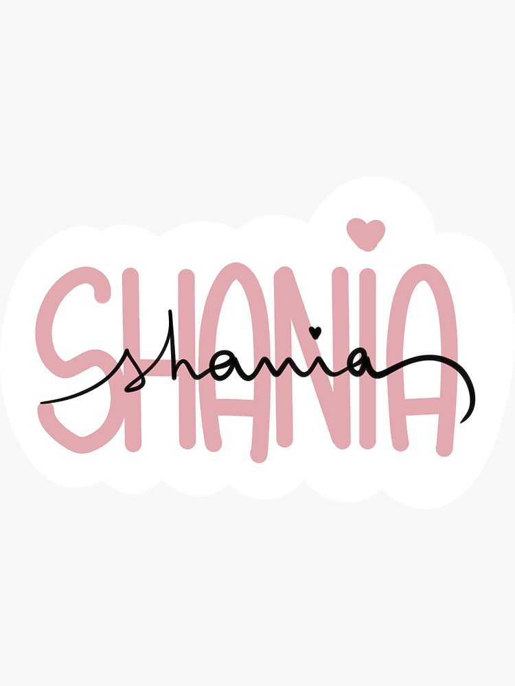 "Name shania" Sticker for Sale by lafillequireve | Redbubble