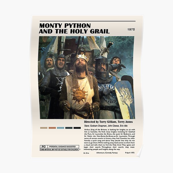 "Monty Python and the Holy Grail" Poster for Sale by LiuMann | Redbubble