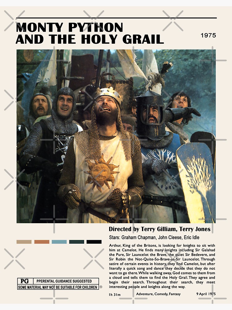 "Monty Python and the Holy Grail" Sticker for Sale by LiuMann | Redbubble