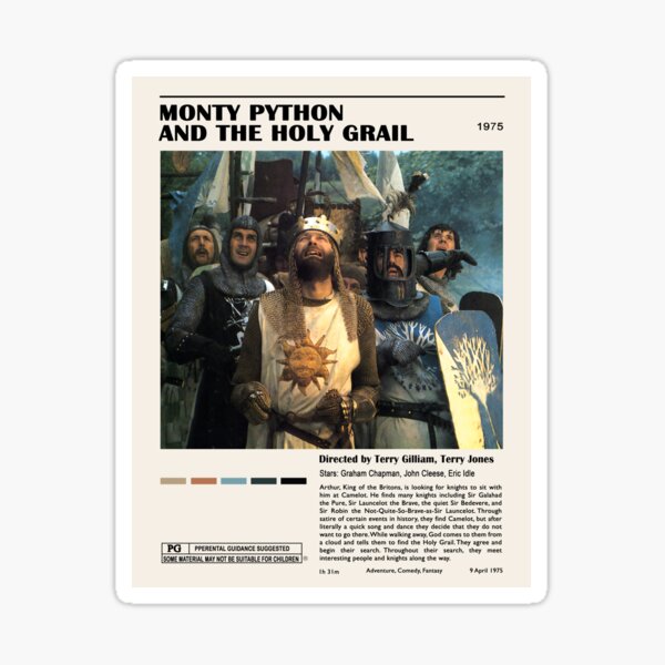 "Monty Python and the Holy Grail" Sticker for Sale by LiuMann | Redbubble