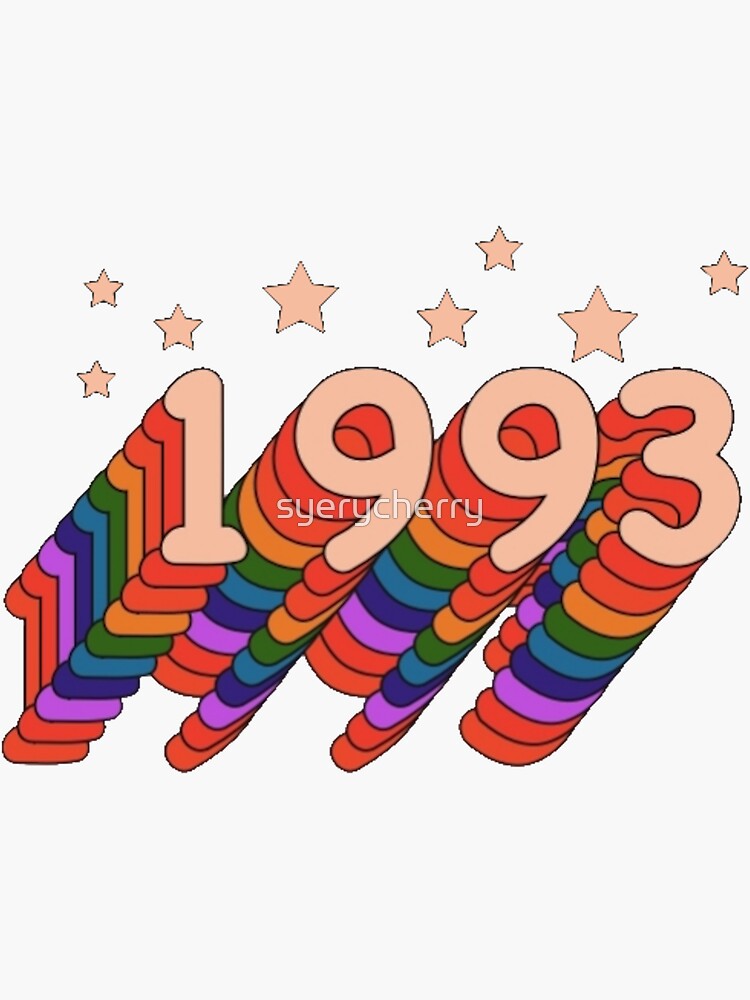 "1993 - Birth Year Pack" Sticker for Sale by syerycherry | Redbubble