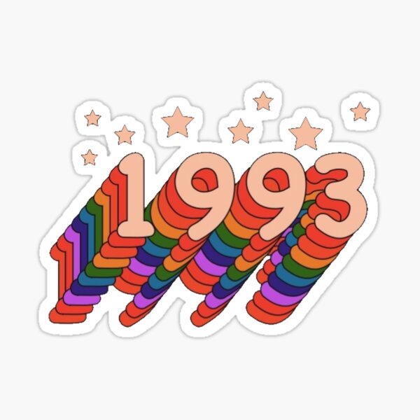 "1993 - Birth Year Pack" Sticker for Sale by syerycherry | Redbubble