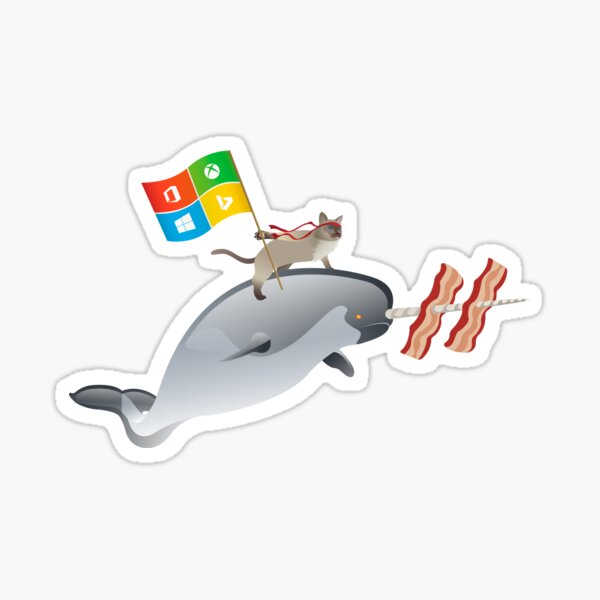 Microsoft Ninja Cat Stickers | Redbubble