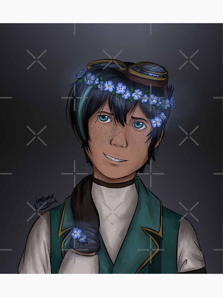 "Varian (nemophila flower)" Poster for Sale by ImbiruImbryk | Redbubble