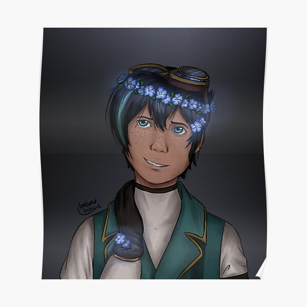 "Varian (nemophila flower)" Poster for Sale by ImbiruImbryk | Redbubble