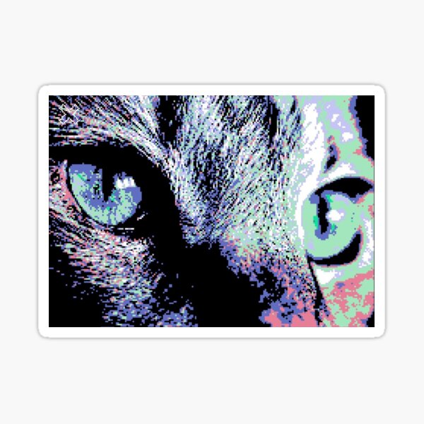 "Cat Eyes" Sticker for Sale by BeneficialArt | Redbubble