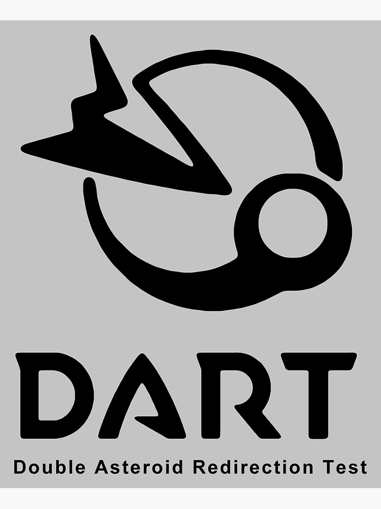 "NASA DART mission logo (black)" Poster for Sale by SolidEarthArt ...