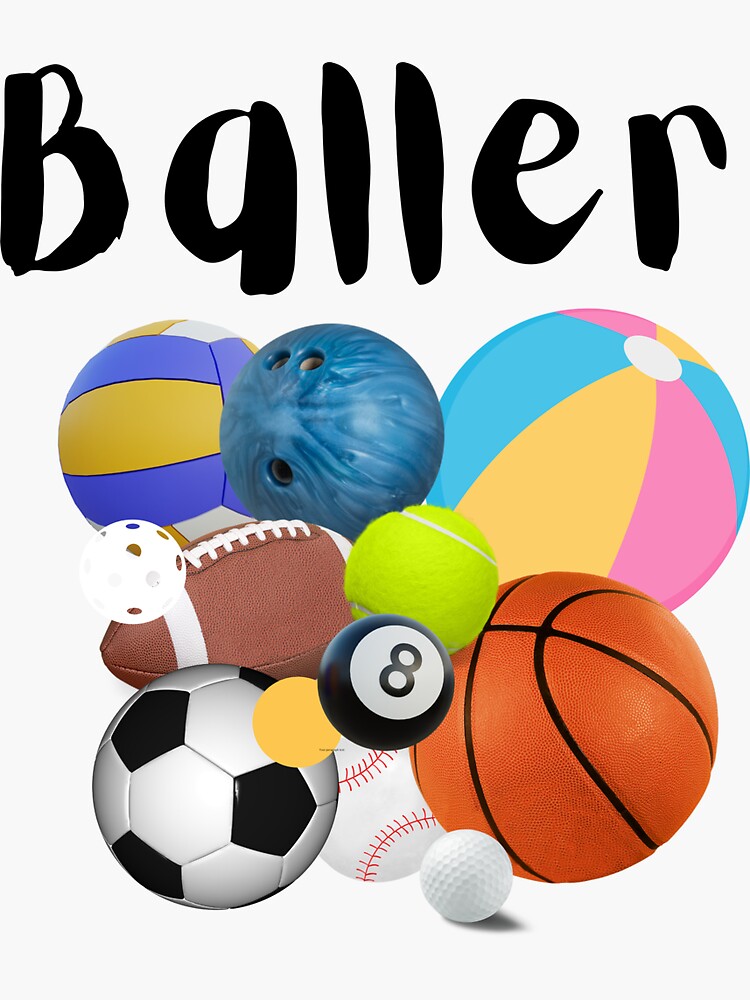 "Baller back to school attire" Sticker for Sale by HBVinyls | Redbubble