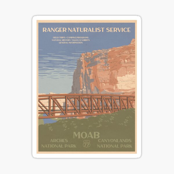 "Moab, Utah" Sticker for Sale by Milemarker77 | Redbubble