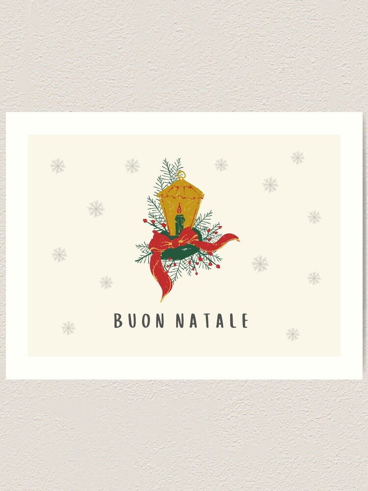 "Buon Natale (Merry Christmas in Italian) Christmas candle (biglietto ...