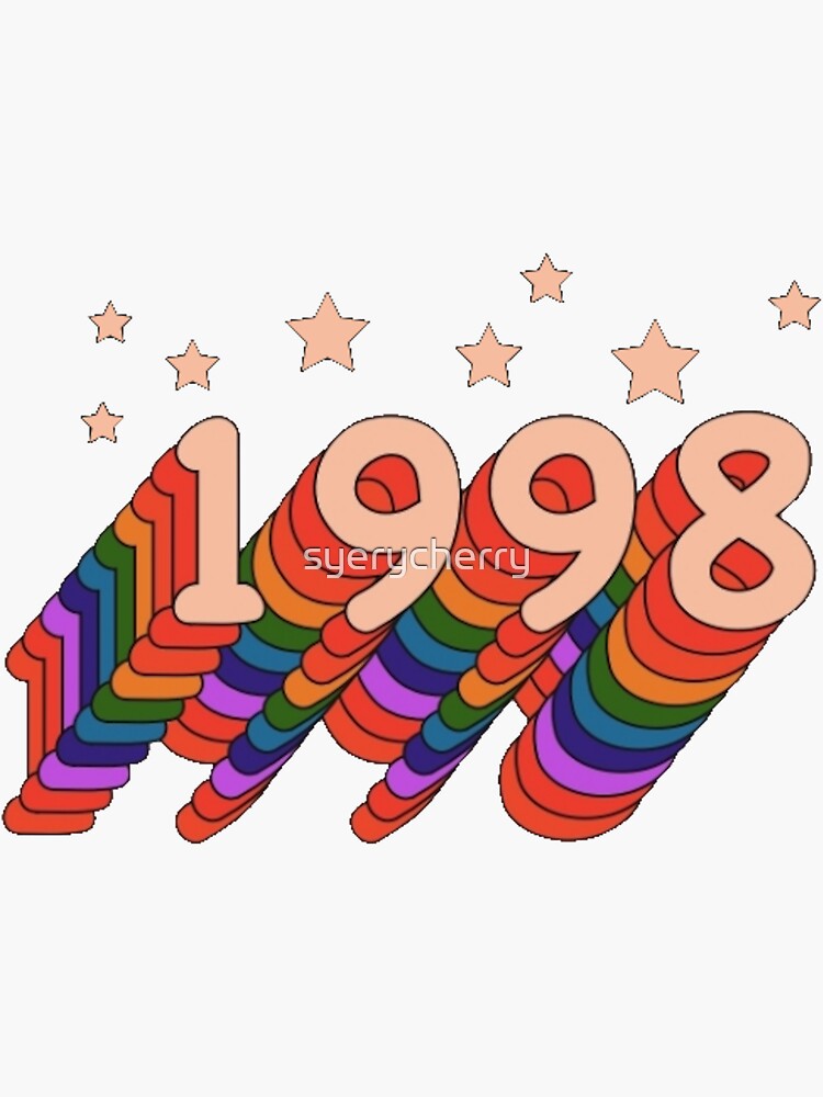 "1998 - Birth Year Pack" Sticker for Sale by syerycherry | Redbubble