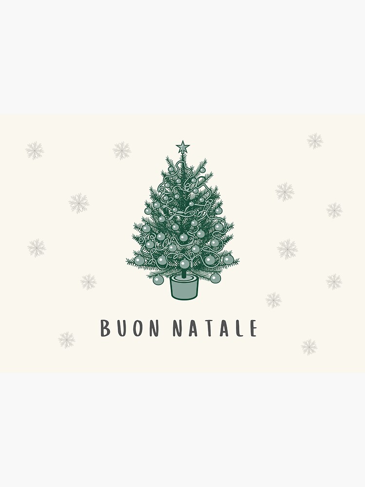 "Buon Natale (Merry Christmas in Italian) Christmas tree (biglietto di ...