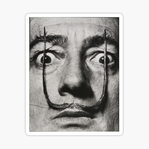 "Salvador Dalí" Sticker for Sale by clamentine | Redbubble