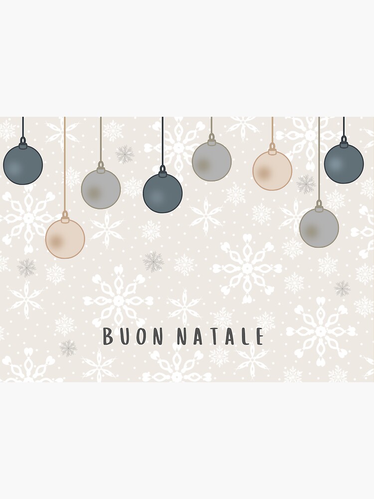 "Buon Natale (Merry Christmas in Italian) Christmas decorations ...
