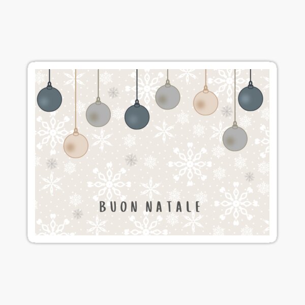 "Buon Natale (Merry Christmas in Italian) Christmas decorations ...