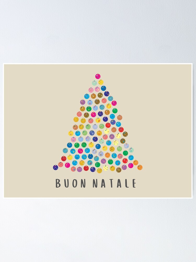 "Buon Natale (Merry Christmas in Italian) Christmas tree (biglietto di ...