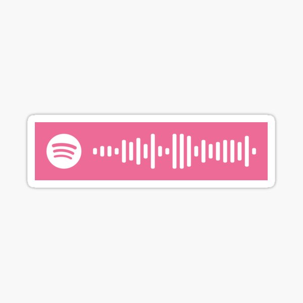 "BlackPink You Never Know Spotify Code -" Sticker for Sale by ...
