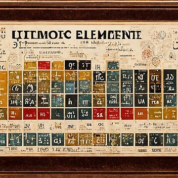 "Periodic Table Of The Elements Vintage" Poster for Sale by OnTheTrend ...