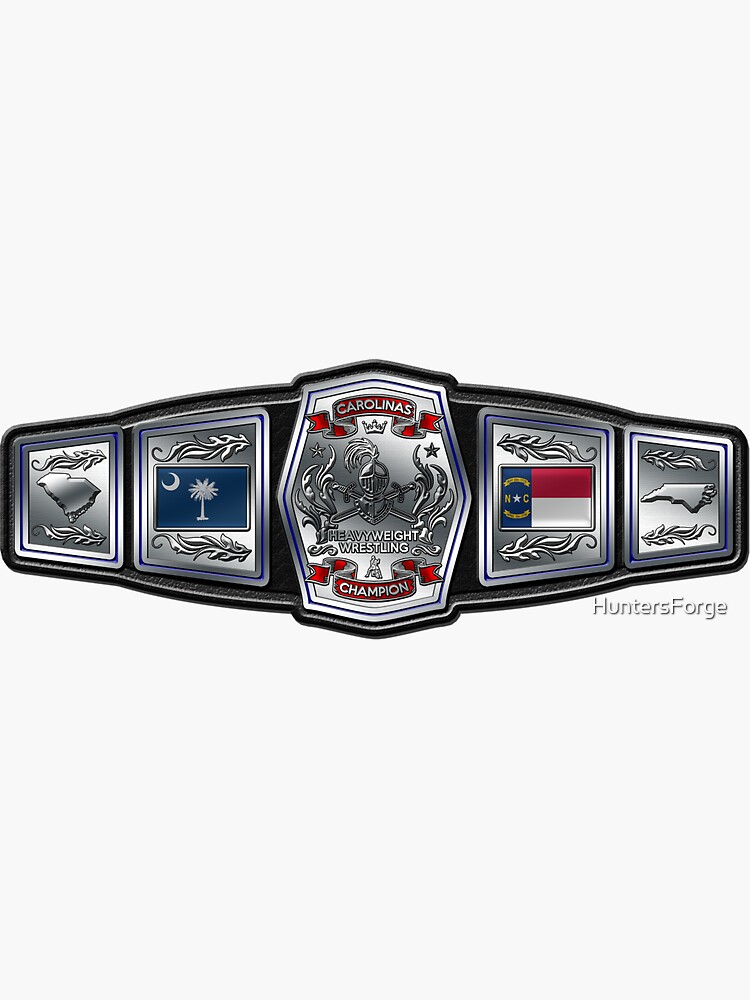"Carolinas Heavyweight Championship" Sticker for Sale by HuntersForge ...