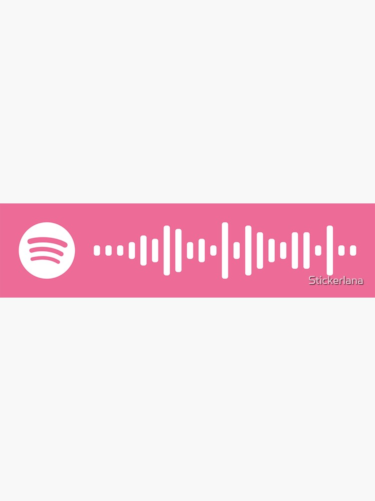 "BlackPink Hope Note Spotify Code -" Sticker for Sale by Stickerlana ...