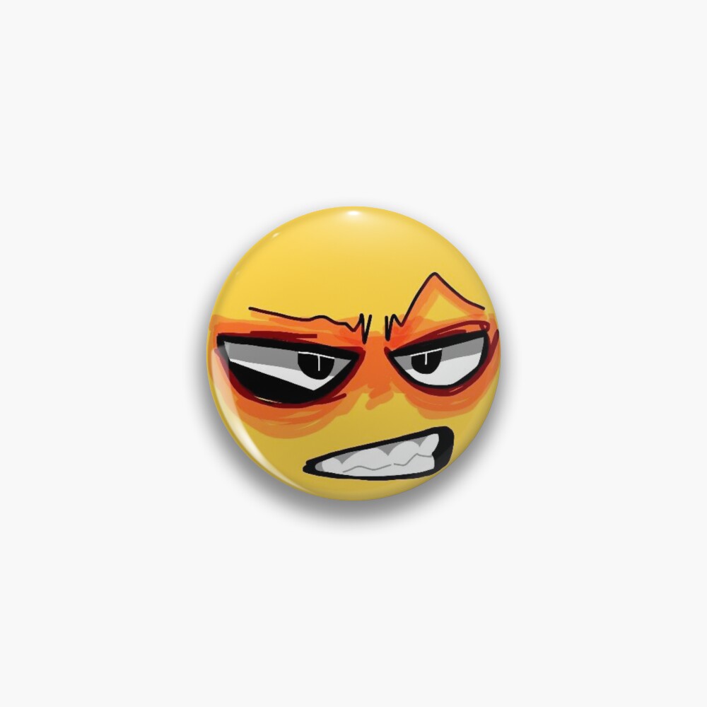 "Angry Cursed Emoji TikTok MEME Face" Pin for Sale by CursedEmoji ...