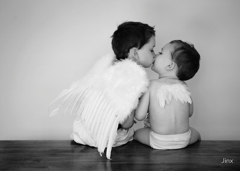 "Kissing Angels" by Jinx | Redbubble
