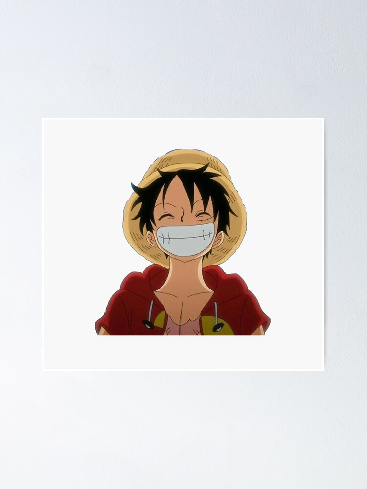"Luffy Smiling One Piece " Poster for Sale by davidleavitt | Redbubble