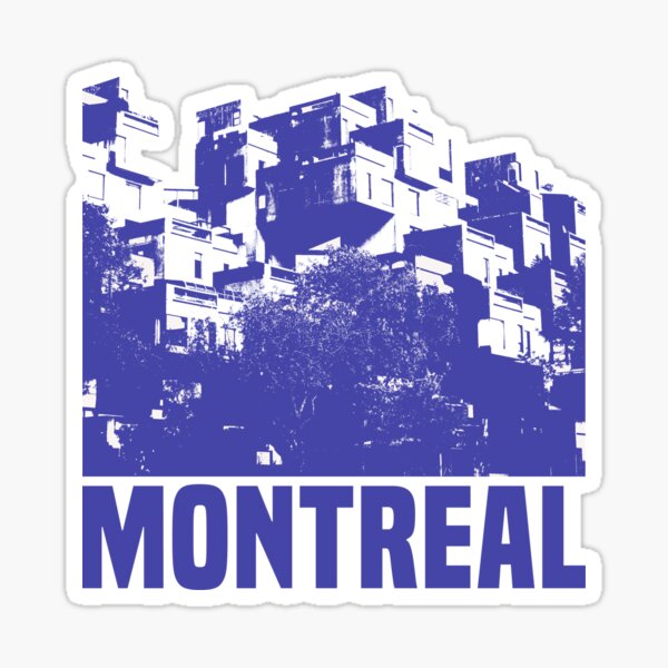 "Montreal City" Sticker for Sale by denvector | Redbubble