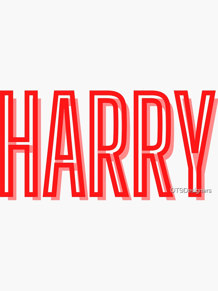"Harry Logo" Sticker for Sale by OT9Designers | Redbubble