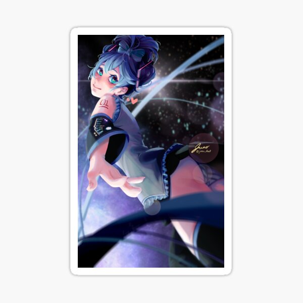 "Hatsune Miku " Sticker for Sale by juno-illust | Redbubble