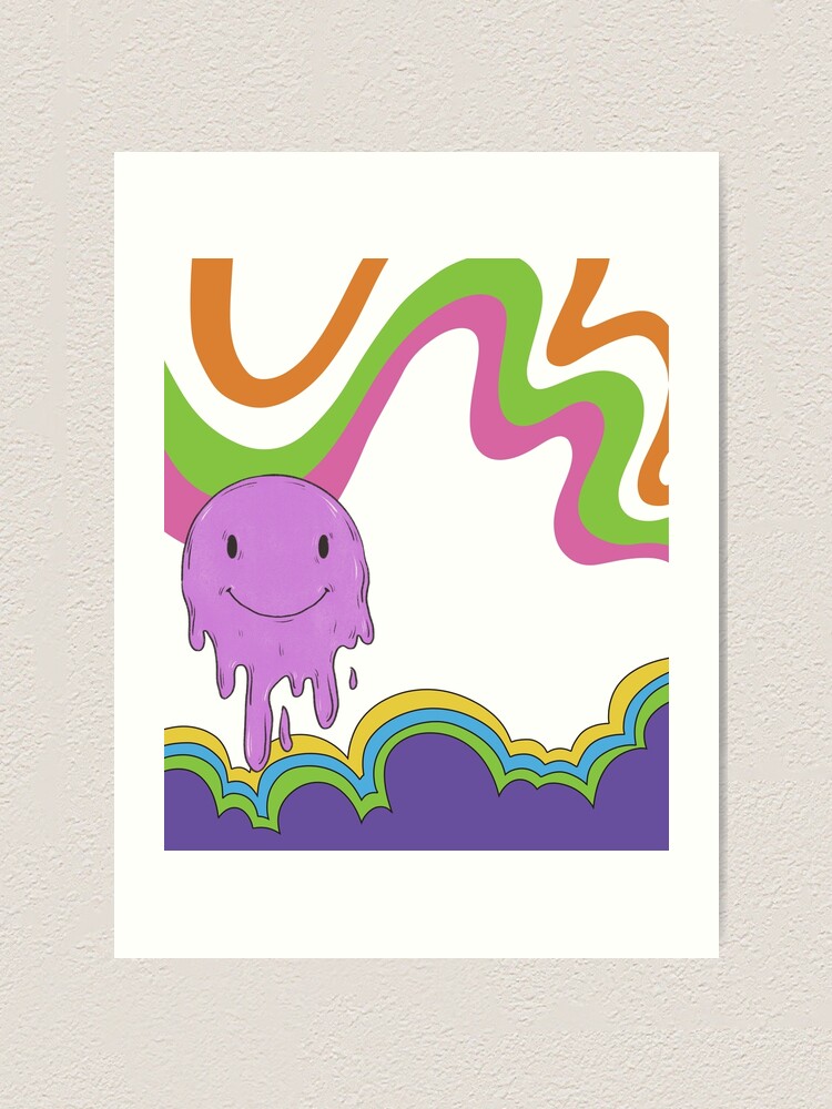 "Y2K SMILEY FACE " Art Print for Sale by DiscoVibes | Redbubble