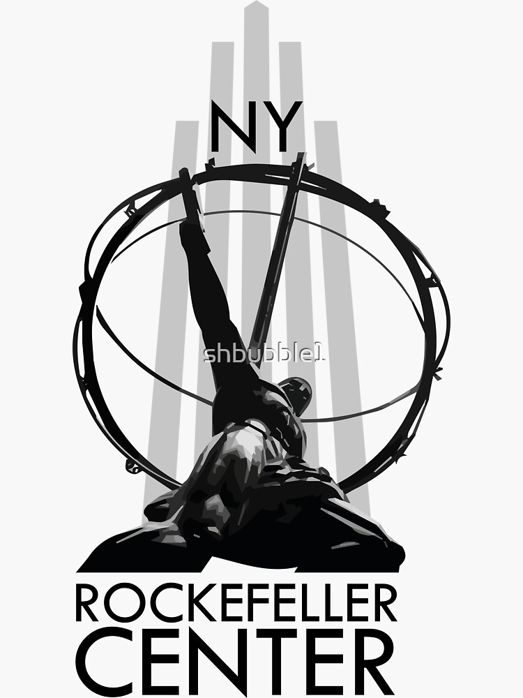 "Rockefeller Center statue" Sticker for Sale by shbubble1 | Redbubble