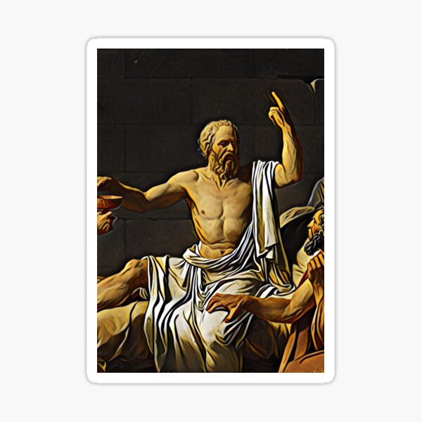 "Socrates Artwork " Sticker for Sale by Suyogsonar25 | Redbubble