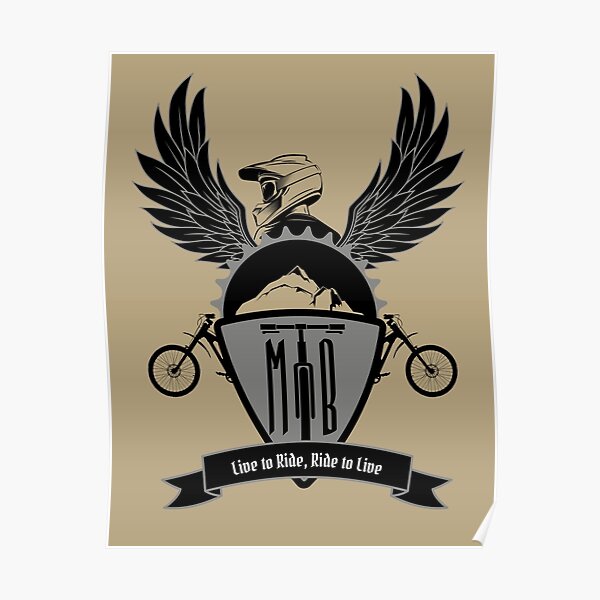 "MTB Logo" Poster for Sale by lumen2a | Redbubble